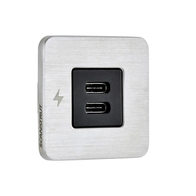 SCANSTRUT SC-TILE-21 DUAL USB-C Interiors Charging Socket 12V/24V ...