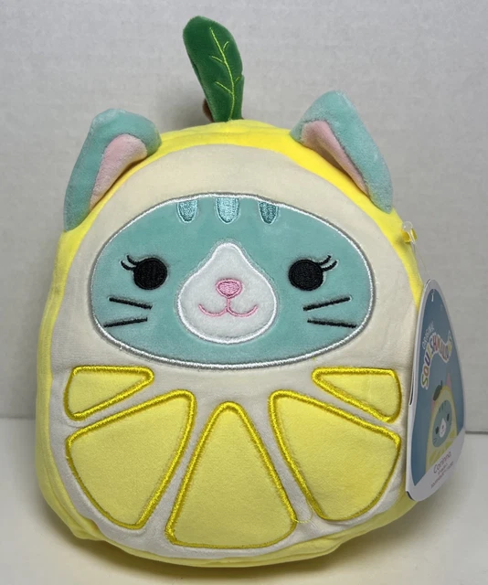 SQUISHMALLOWS LEMON CORINNA The Cat Fruit Costume Squad 7.5” Plush Soft ...