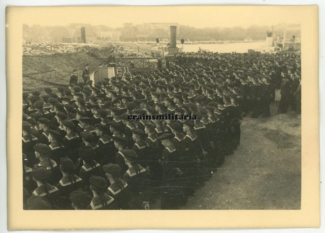 ORIG. FOTO ADMIRAL Brinkmann als Kdt. schwere Kreuzer Prinz Eugen in ...