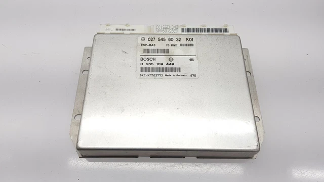 MERCEDES BENZ CLASSE A W168 ABS Esp Bas Module de Contrôle 0275456032 ...