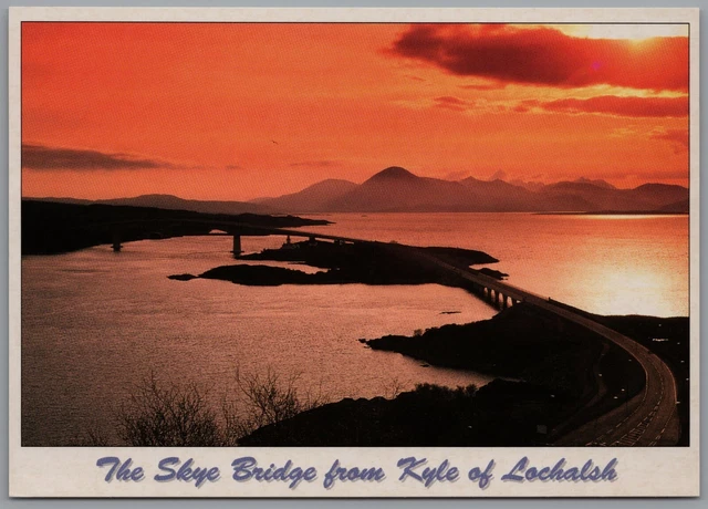 THE SKYE BRIDGE from Kyle of Lochalsh Scotland Postcard £3.33 - PicClick UK