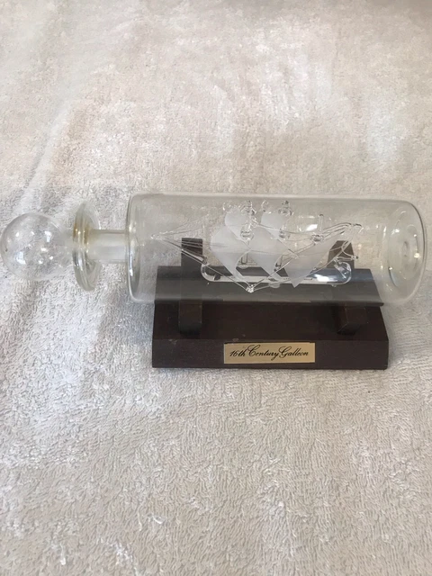 THE MAYFLOWER GLASS Collection 16th Century Galleon Ship Sculpture ...