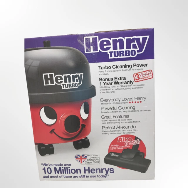 HENRY TURBO VACUUM CLEANER L020300145941 kh.hh 30/03 £119.99 - PicClick UK