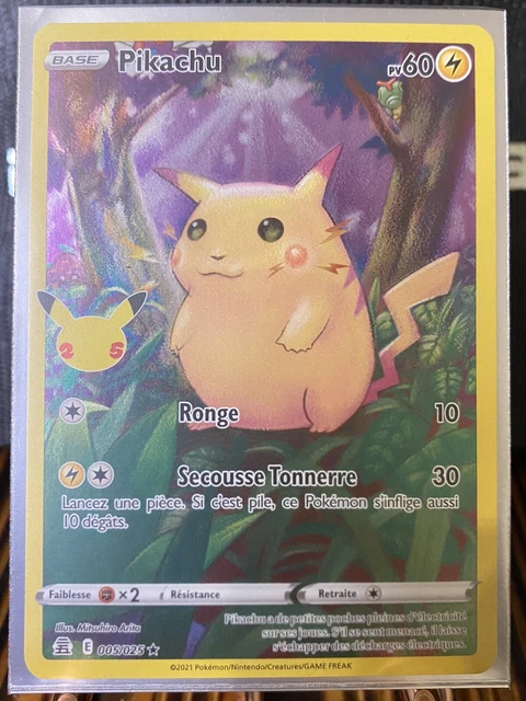 CARTE POKÉMON PIKACHU 5/25 Célébrations 25 Ans Neuve FR EUR 2,00 ...