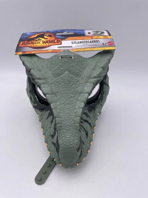 NEW MATTEL JURASSIC World Dominion GIGANOTOSAURUS Dinosaur Dino Mask £ ...