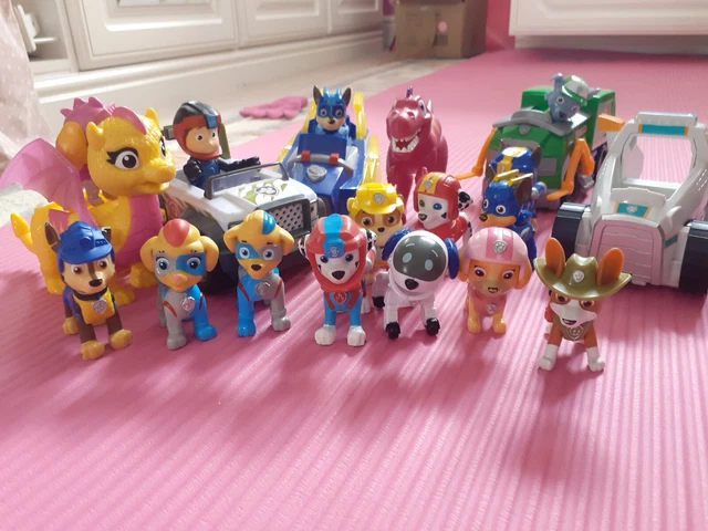 PAW PATROL FIGURES and vehicle collection including Mighty Twins and ...
