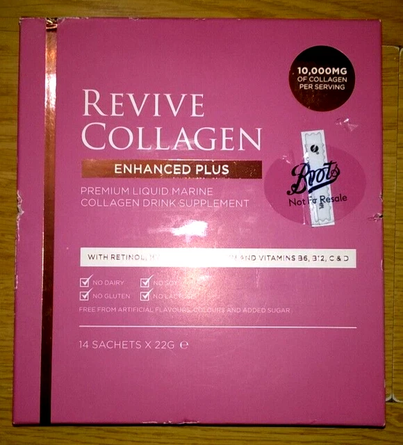 REVIVE COLLAGEN ENHANCED Plus Premium Liquid Marine Collagen Drink 10 ...