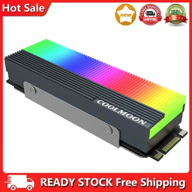 COOLMOON CM-M2A ARGB SSD Heatsink Cooler M.2 2280 Solid State Hard Disk Radiator £7.43 - PicClick UK