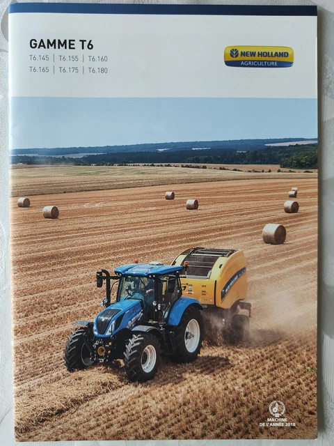 TRACTEUR NEW HOLLAND Gamme T6.145 Prospectus Tractor Brochure Traktor Prospekt EUR 6,00 ...