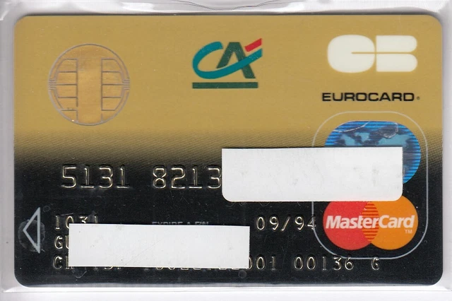 CARTE / CARD Banque Bank Credit .. Ancienne Old Cb Perimee Cp8 Bull 94 ...