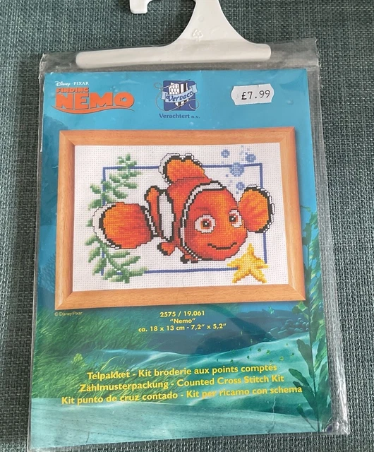 DISNEY PIXAR FINDING Nemo Cross Stitch Kit £3.20 - PicClick UK