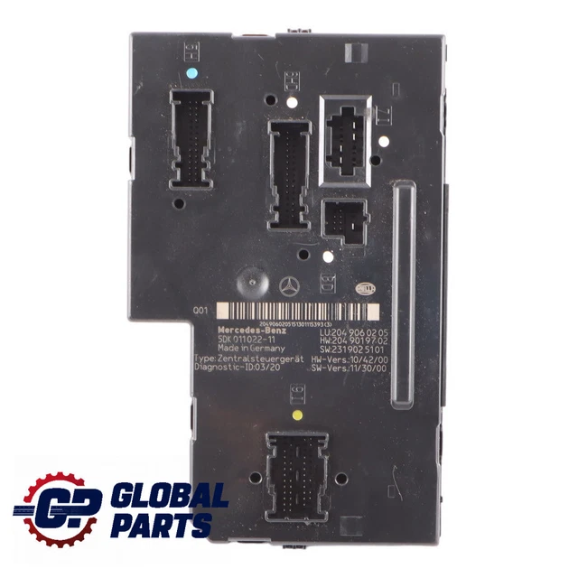 MERCEDES W204 REAR SAM Module Fuse Box Relay Control Unit A2049060205 £ ...