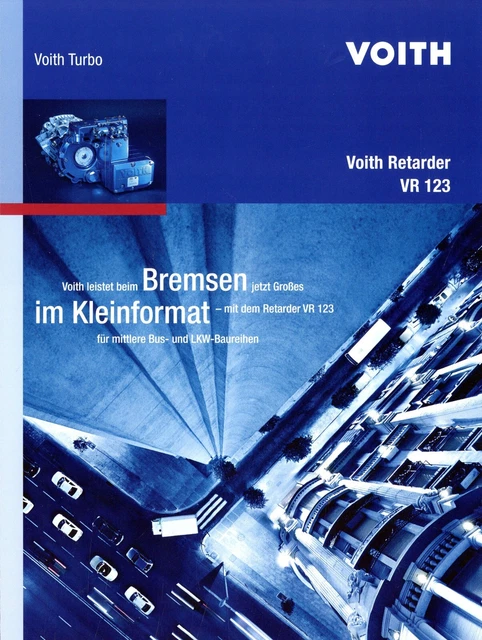VOITH RETARDER VR 123 Prospekt 2003 4/03 D brochure catalogo volantini ...