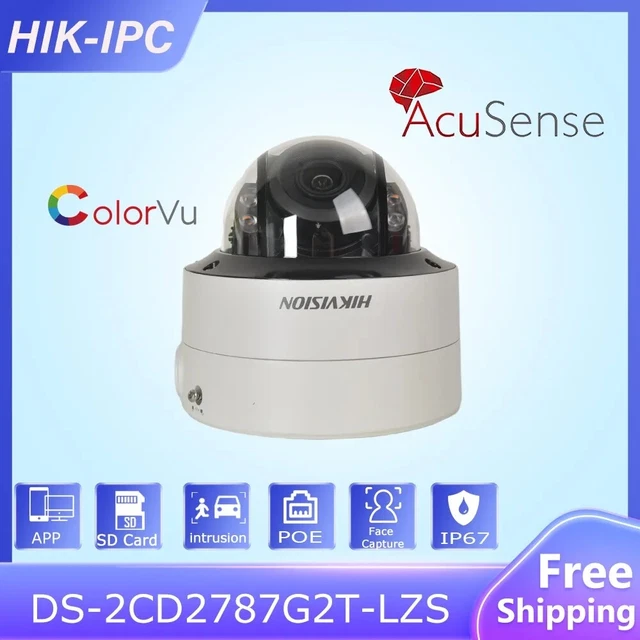 HIKVISION 4K 8MP ColorVu Motorized Lens 4x Zoom PoE IP Camera DS ...