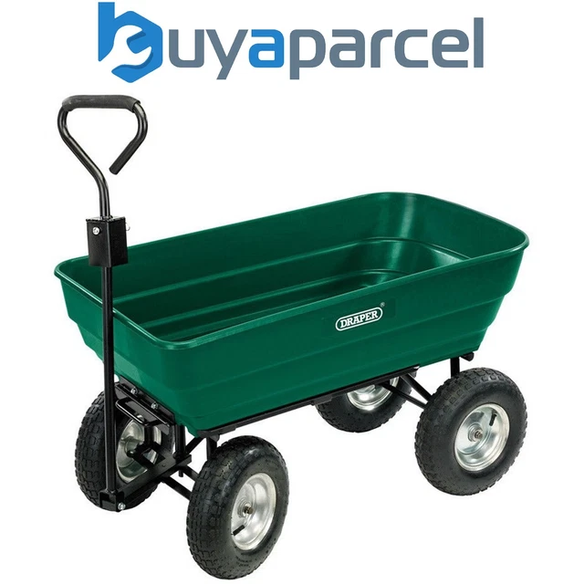 DRAPER 52628 GARDENERS Wheeled Heavy Duty Tipping Cart Trolley Trailer ...