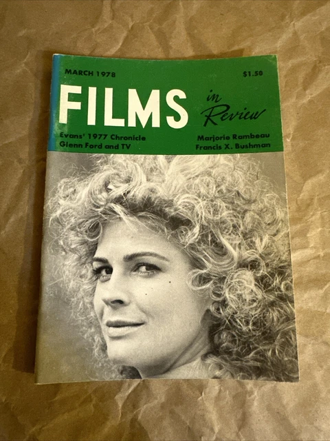 FILMS IN REVIEW Magazine March 1978 Candice Bergen $7.19 - PicClick
