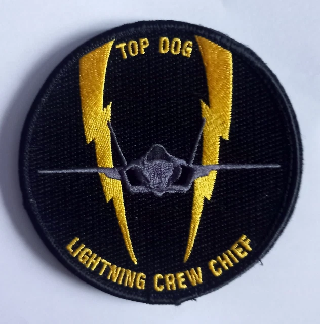 US AIR FORCE F-35 LIGHTNING crew chief cloth patch W/V £35.00 - PicClick UK