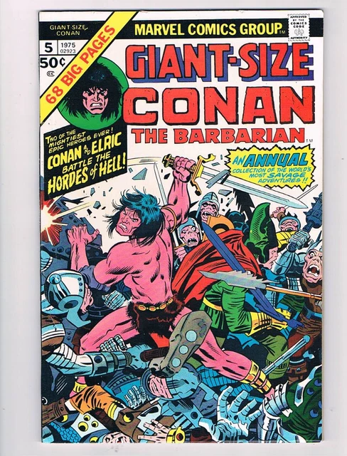 GIANT SIZE CONAN the Barbarian #5 -Elric, Barry Smith; Marvel 1975 VF ...