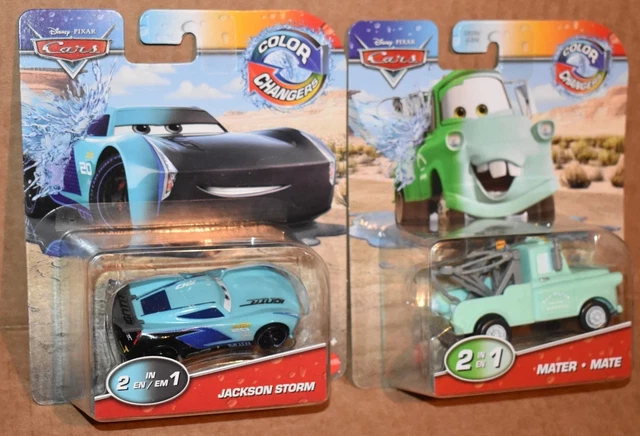 DISNEY PIXAR CARS Color Changers MATER & JACKSON STORM LOT OF 2 NEW $30 ...