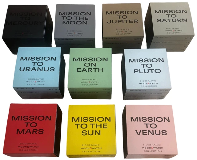 COLLECTION COMPLÈTE MOONSWATCH Omega Pour Swatch ( Excl Neptune) 10PZ ...