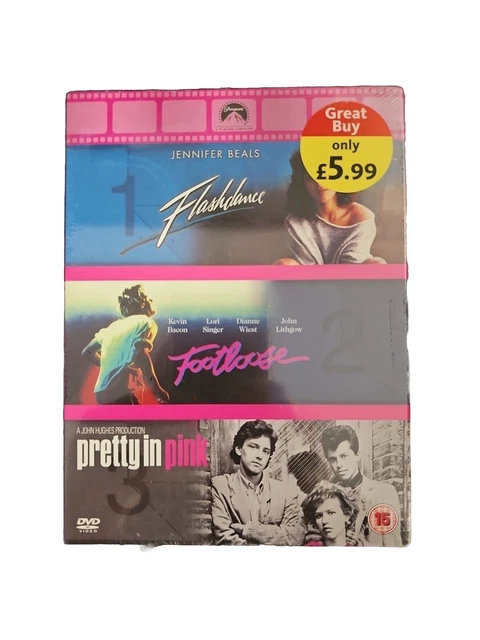 FLASHDANCE/FOOTLOOSE 2/PRETTY IN Pink (Box Set) (DVD, 2004) Like NEW £3 ...
