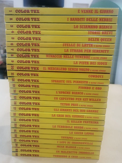 TEX COLOR SERIE Completa Dal N. 1 Al N. 26 - Da Edicola/Magazzino EUR ...