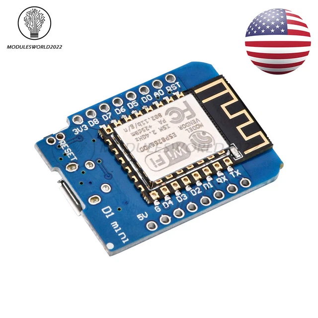 WEMOS D1 ESP8266 ESP-12 Mini WIFI 4M NodeMCU Lua Development Board ...