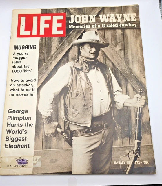 LIFE MAGAZINE - January 28, 1972 - John Wayne Cover - Neat Ads £7.55 ...