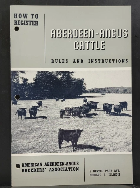 HOW TO REGISTER Aberdeen-Angus Cattle: Rules and Instructions Brochure ...