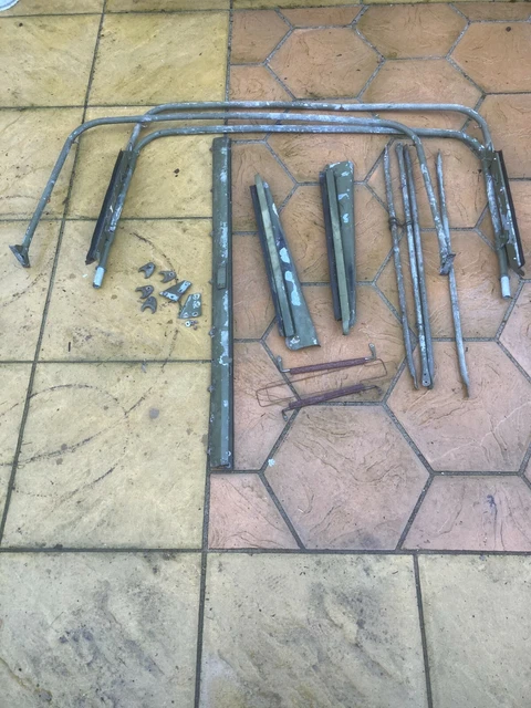 LAND ROVER SERIES 2 3 Hood sticks canvas hoops frame set rag top £300. ...