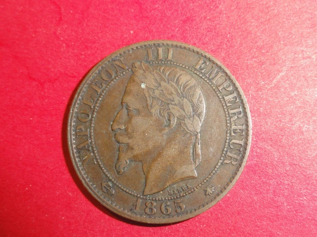 NAPOLÉON III 5 CMES 1865 A, TTB EUR 20,00 - PicClick FR