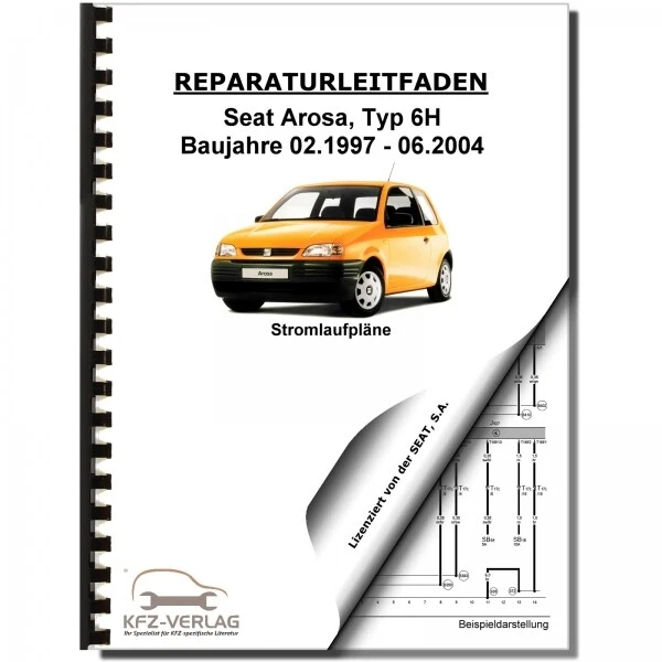 SEAT AROSA TIPO 6H 1997-2004 schema elettrico schemi manuale officina ...