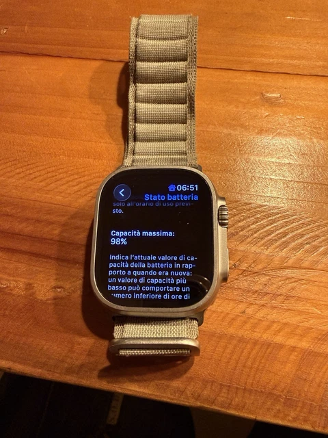 APPLE WATCH ULTRA 2 49Mm Natural Titanium Gps+Cellular Alpine Loop ...
