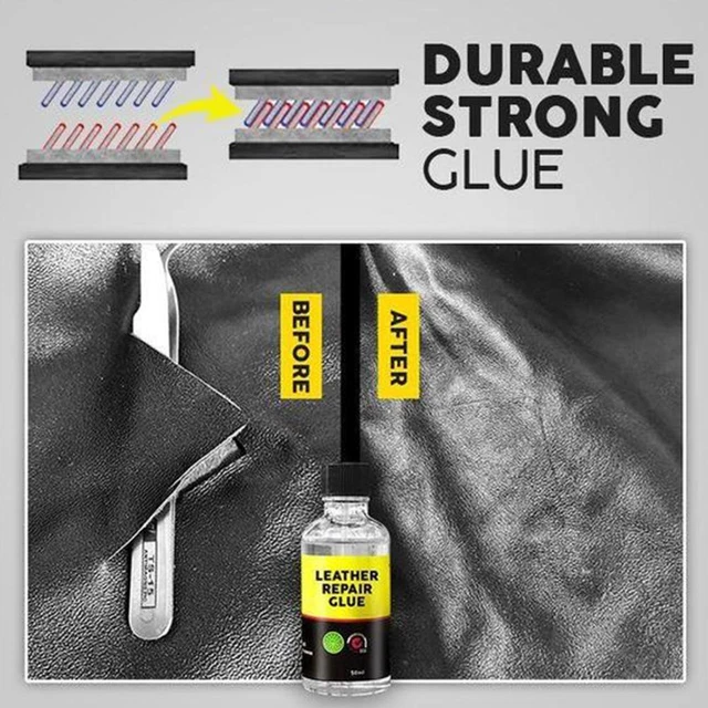 STRONG LEATHER GLUE Vinyl Repair For Hole Rip and Professional' Crafts ...
