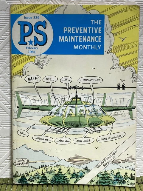 US ARMY PREVENTIVE Maintenance Monthly Magazine #339 Feb 1981 Murphy ...