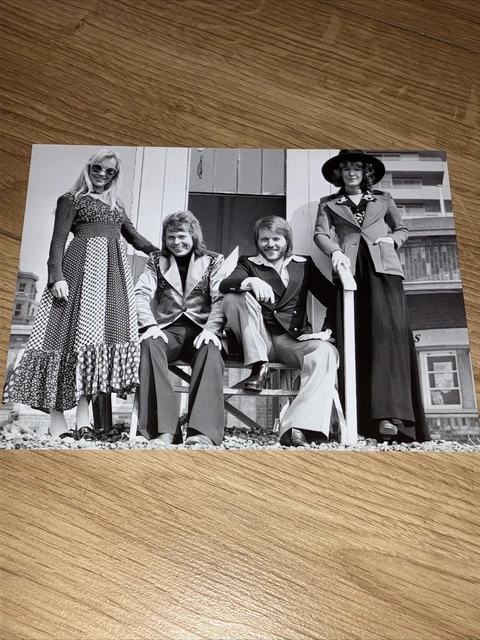 ABBA PHOTOGRAPH - Agnetha Fältskog,Björn Ulvaeus,Anni-Frid Lyngstad £10 ...