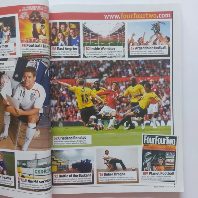 442 FOUR FOUR Two UK Magazine RONALDO Interview, Drogba, Owen (MAR 2007 ...
