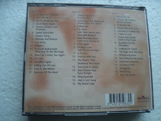 JOHN DENVER - Legendary J.D - Rare PHILIPPINES 3 CD SET EUR 21,00 ...