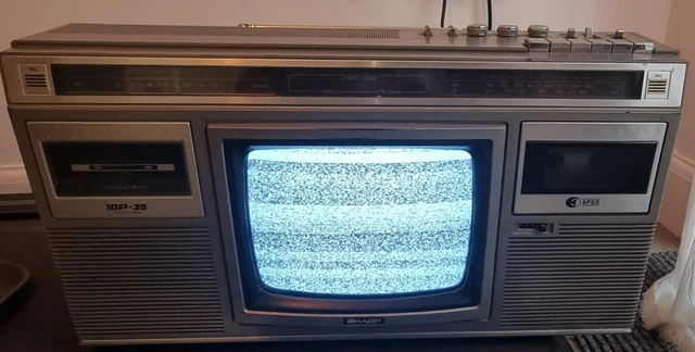 VINTAGE SHARP 10P-35 Ghetto blaster, boom box, tv, radio, cassette player £50.00 - PicClick UK