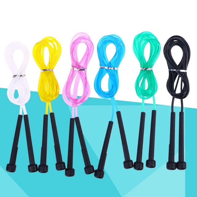 6 PCS 2.7 Meters PVC Jump Rope Jumping Exercise Skipping Rope Anti-Slip ...