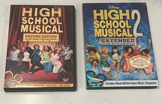 LOT DVD DISNEY High School Musical Encore Edition HSM 2 édition étendue ...
