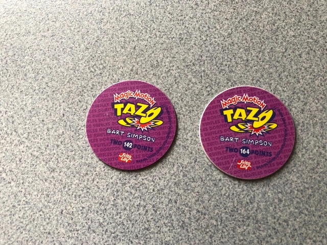 MAGIC MOTION TAZOS - The Simpsons Nos 142 and 164 $5.00 - PicClick AU