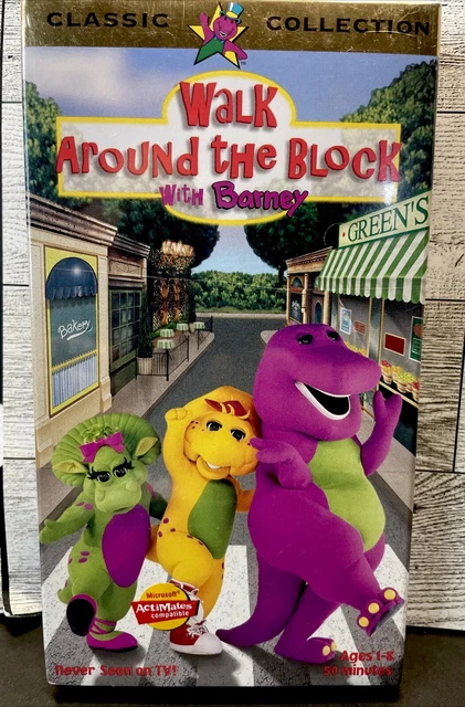 BARNEY WALK AROUND The Block With Barney VHS 1999 Classic Collection ... BARNEY WALK AROUND The Block With Barney VHS 1999 Classic Collection ...