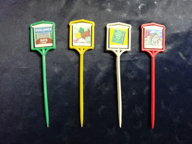 VINTAGE DRINK COCKTAIL Sticks Swing Door Pub Signs x 4 Hereford Area £8 ...
