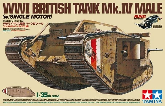 TAMIYA 30057 - 1/35 Wwi British Tank Mk.Iv Male (Mit Motor) - Neu EUR ...