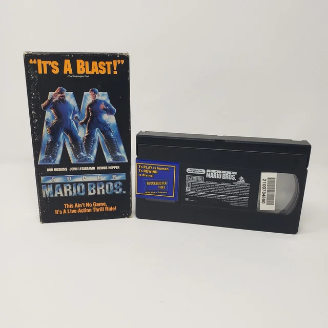 SUPER MARIO BROS (VHS 1993) Nintendo Movie - Blockbuster Video Rental ...