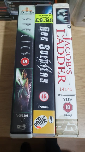 JACOB'S LADDER VHS Video Big Box Ex Rental Guild PAL X 3 Tapes Dog Soldiers Etc £20.00 - PicClick UK