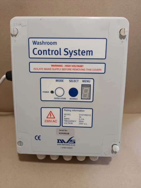 DVS DART VALLEY washroom control system D107/IND/V2 new/old stock £120. ...