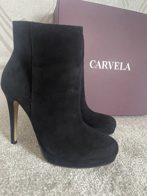 CARVELA BLACK HEELED Boot £40.00 - PicClick UK