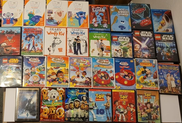 HUGE LOT: 30 children's DVDs SEE DESCRIPTION (Disney, Pixar, LEGO Star ...